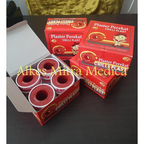 Jual Chilli Plast 1.25cm x 4.5m / Plaster Perekat Rol/Plester Coklat ...