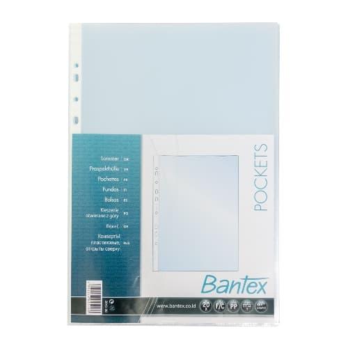 Promo Bantex Pocket Antiglare 20 Sheets 0.09mm thickness Folio #8045 08 ...
