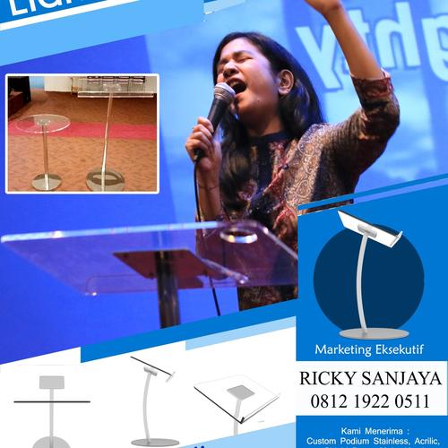 Jual Mimbar Podium Pulpits Akrilik Acrylic Stainles Minimalis Gereja ...