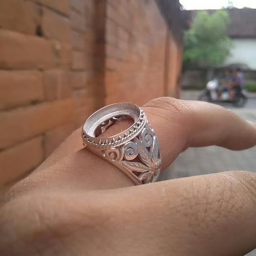 Jual emban cincin perak handmade model tanam motif New rasta - Kab ...