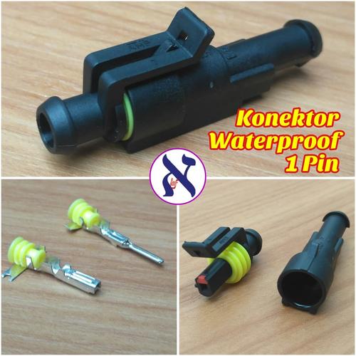 Jual konektor waterproof 1 pin socket connector kabel tahan air - Kota ...