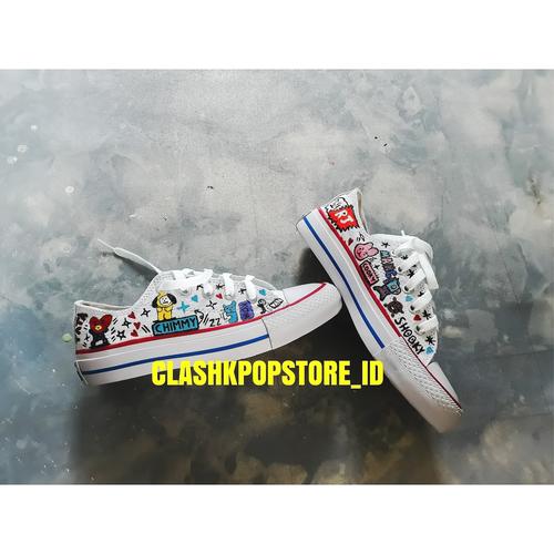 Jual BT21 X Converse (REALPICT) - Full black, 38 - Kota Balikpapan ...