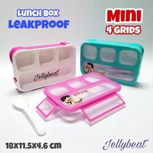 Jual lunch box /kotak makan anak yoyee 4 sekat like tupperware - Hijau ...