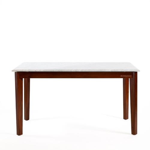 Jual MEJA MAKAN MARMER KAYU JATI - 20008 - LATTE MARBLE TABLE - Jakarta ...