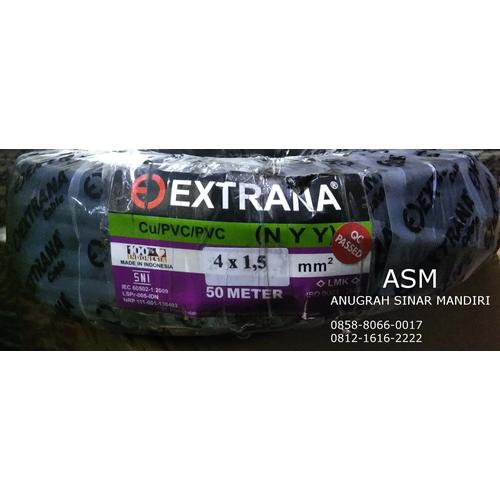 Jual KABEL LISTRIK KAWAT / KABEL EXTRANA NYY 4X1,5@50M/ROLL ( BLACK ...