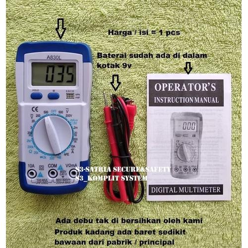Jual MULTITESTER DIGITAL / MULTIMETER DIGITAL / AVOMETER ANTI SHOCK ...