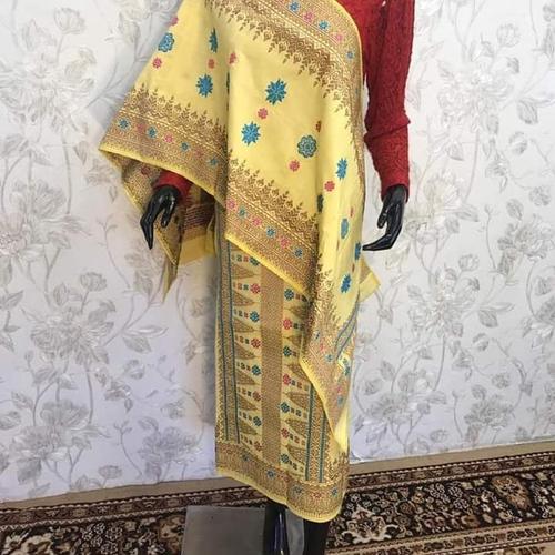 Jual Kain Tenun Songket Asli Palembang Warna Kuning - Kota Palembang ...