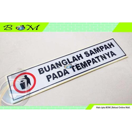 Jual Stiker Sticker Cutting dinding tulisan buanglah sampah pada ...