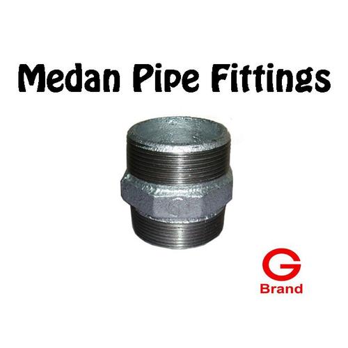 Jual Double Nepple Galvanis Besi 1" drat BSPT (G) Nipple Dobel Nepel ...