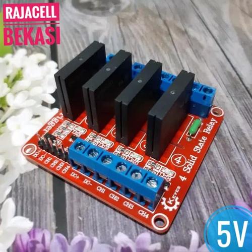 Jual SSR Module 4 Channel Solid State Relay High Level Trigger 3.3V 5V ...
