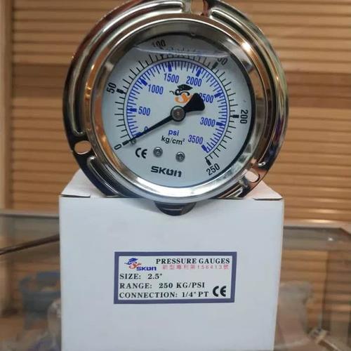 Jual Pressure gauge/manometer 2,5 " 250bar skon Psi - Jakarta Barat ...