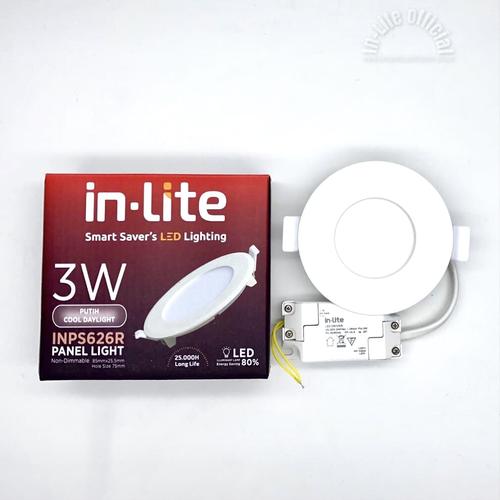 Jual LAMPU LED PANEL INLITE INPS 626R 3 WATT - Putih - Jakarta Pusat ...