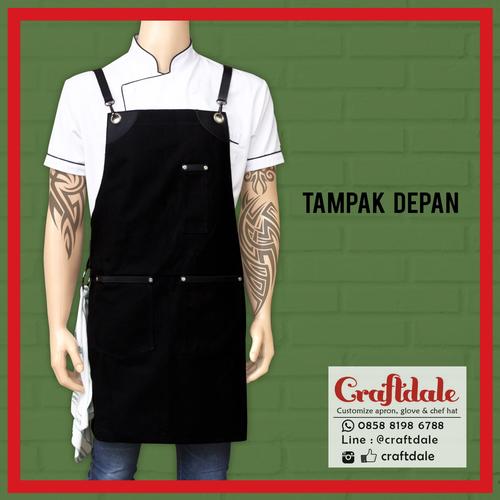 Jual Celemek Barista - Canvas Hitam (synthetic leather) - Jakarta Barat ...