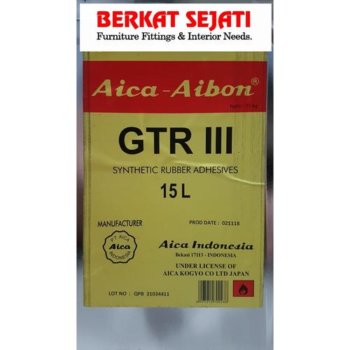 Jual Lem Spray GTR III 3 Aica Aibon 15L / 11KG Lem Kuning Spray Hpl Fox ...