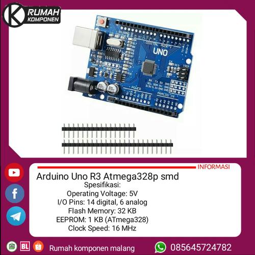 Jual Uno R3 Atmega328p arduino smd plus kabel - Kab. Malang - Rumah ...