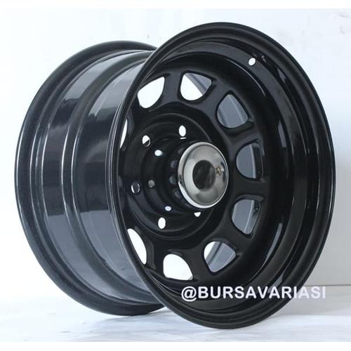 Jual Velg Daytona R16 5x139.7 lebar 7" Black Jimny Katana Escudo #638 ...