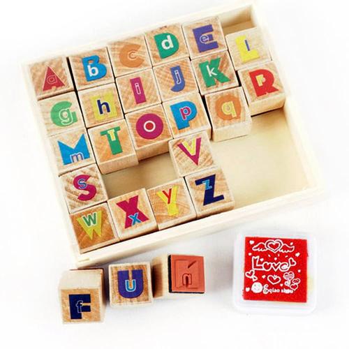 Jual Stamp Set Stempel Huruf Stempel Kayu Ukuran Kecil Rewards Anak ...