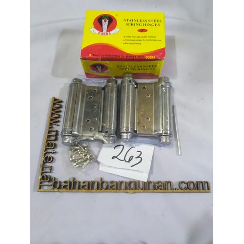 Jual engsel cowboy stainless 3" cobra push and pull buka pintu lemari ...