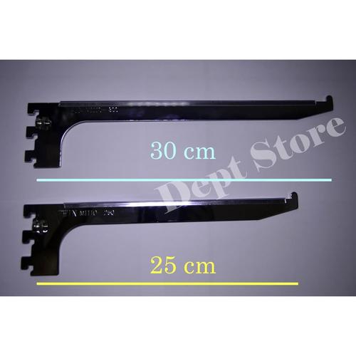 Jual Bracket Kaca Stainless (30cm) (Import) | Braket Daun Penyangga Rak ...
