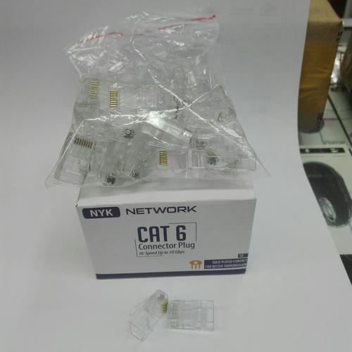 Jual Conector Plug RG45 CAT6 NYK High Speed isi 100pcs - 50pis ...