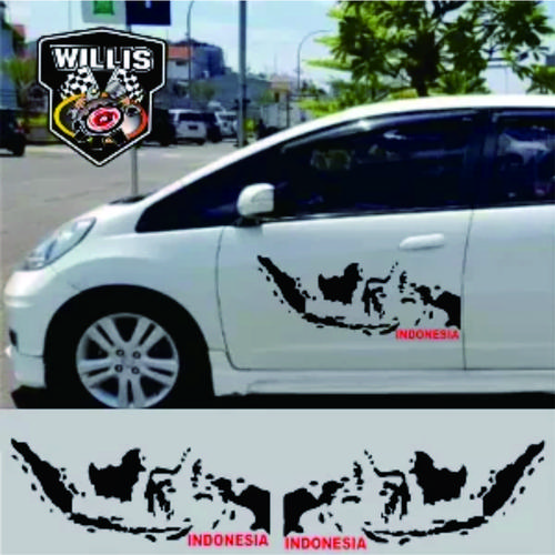 Jual Stiker Cutting Mobil Peta Indonesia Body Mobil - Peta Indonesia 02 ...