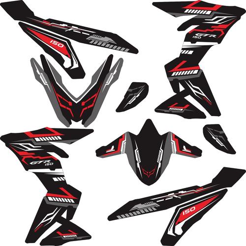 Jual Sticker Supra GTR 150 Fullbody Techno - Kota Blitar - NEO Sticker ...