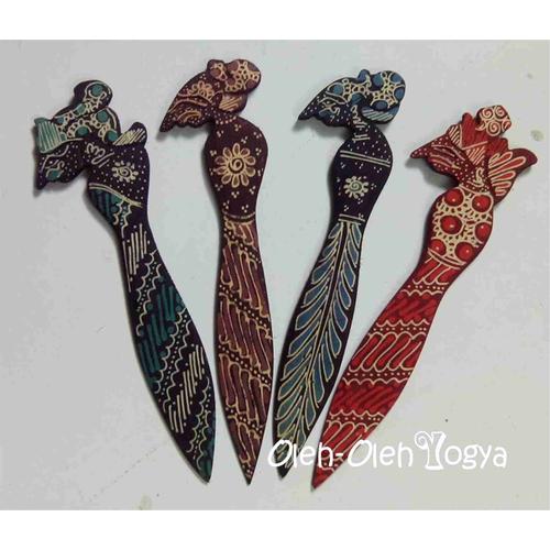 Jual Pembatas buku wayang batik - letter opener wayang batik - Kota ...