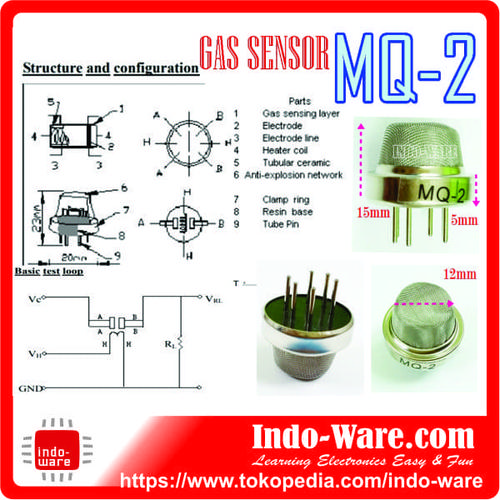 Jual MQ2 MQ-2 gas sensor mq2 sensor gas mq-2 - Kota Semarang - indo ...