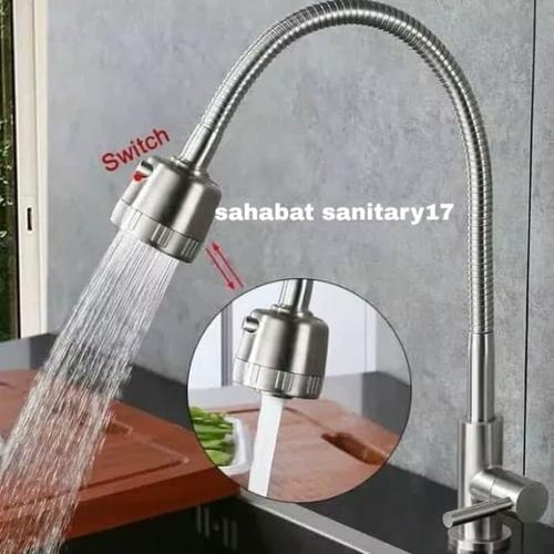 Jual Kran sink fleksibel stainless SUS-304/kran dapur dove/model toto ...