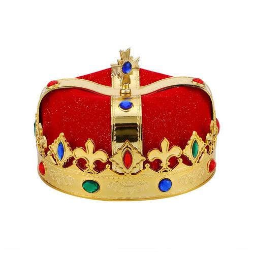 Jual mahkota raja ukuran dewasa gold king crown cosplay emperor - Kab ...