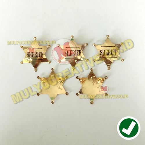 Jual Pin Sherif Bintang-Pin Logo Sheriff Ukuran 7X6 Cm Bahan Logam ...