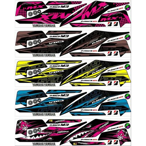 Jual Sticker / Striping Variasi Yamaha Mio Z 125 2016 -5 - Kota Bandung ...