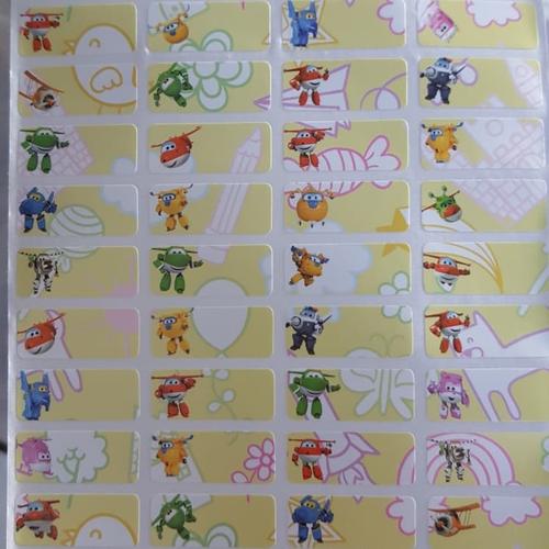 Jual label nama SUPER WINGS TPS label nama tahan air - S isi 120pcs ...