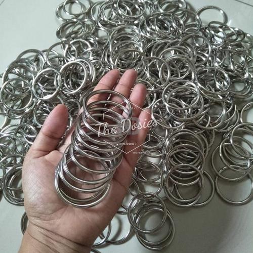 Jual Ring O besi nikel 5 cm / Ring bulat besi nikel silver - Kab. Bogor ...