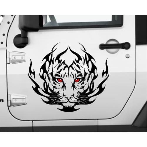 Jual Stiker Cutting Sticker Kaca & Body Mobil - HARIMAU TIGER EYES ...