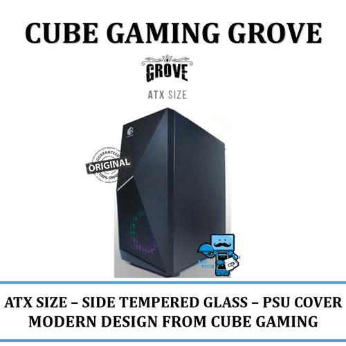 Jual Cube Gaming Grove - ATX Size - Side Tempered Glass - Psu Cover ...