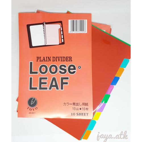 Jual Pembatas Binder Plastik A5 20 ring (10 sheets) - Kota Bandung ...