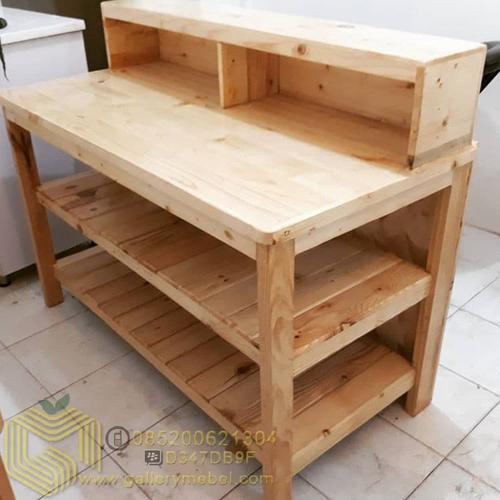 Jual Meja Rak Resepsionis / Meja Kasir Jati Belanda - Kab. Jepara ...