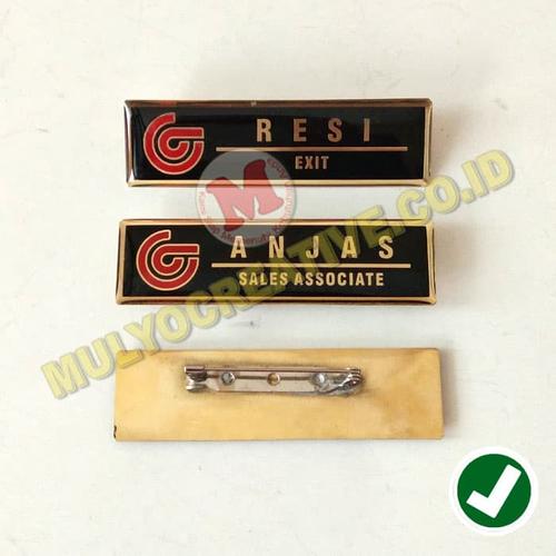 Jual Name Tag Karyawan Matahari Pengait Peniti - Tanda Pengenal ...