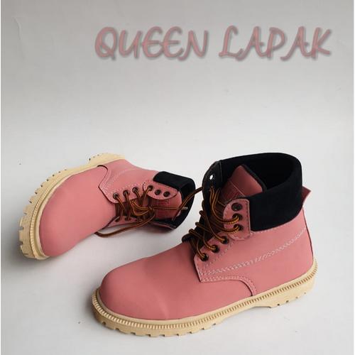 Jual Sepatu Boots Fashion Wanita Safety - Merah Muda, 36 - Kota Bandung ...