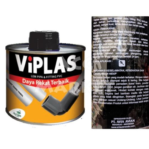 Jual Lem Pipa PVC VIPLAS 360 Gram Kaleng Avian Fitting Pralon - Kab ...