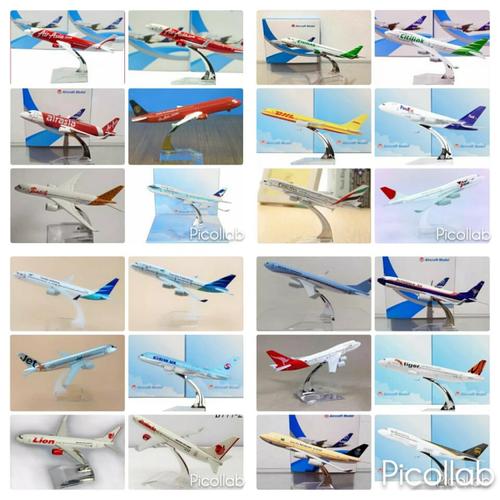 Jual Diecast Die Cast Miniatur Model Pesawat Planes Plane Maskapai ...