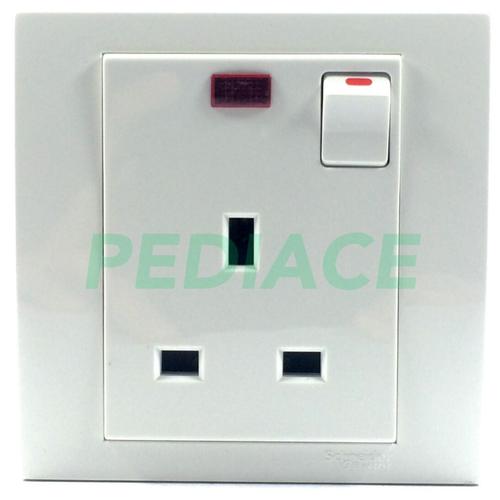 Jual Stop Kontak AC Schneider Vivace KB15N 1 Gang Switched Socket with ...