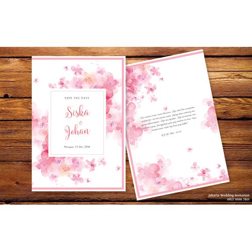Jual Undangan Pernikahan Soft Pink Cherry Blossom sakura/ Warna ...