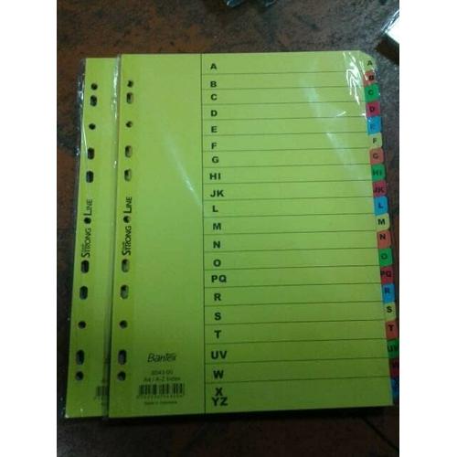 Jual Bantex kertas divider Huruf kertas pembatas A4 6043-00 - Jakarta ...