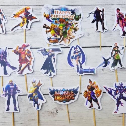 Jual Cake Topper Mobile Legends 1 set isi 15pc - Kota Surabaya ...