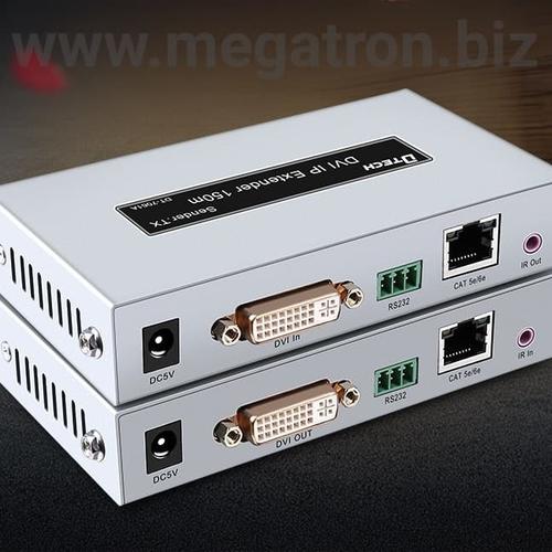 Jual DVI Extender (with IR + serial RS-232) over LAN (via router/switch ...