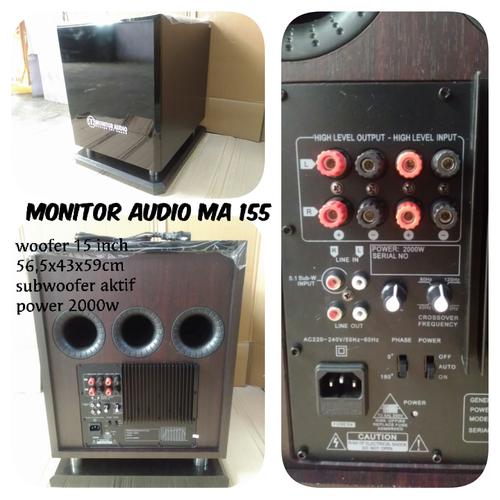 Jual SUBWOOFER AKTIF 15 INCH MONITOR AUDIO MA 155 - Jakarta Barat ...