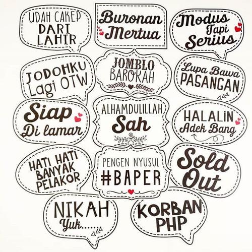 Jual Monochrome Fun Props Properti Aksesoris Foto Photobooth - Kota ...