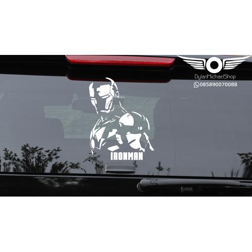 Jual Stiker Mobil Iron man IRONMAN Outline Kaca Decal Sticker Vinyl ...